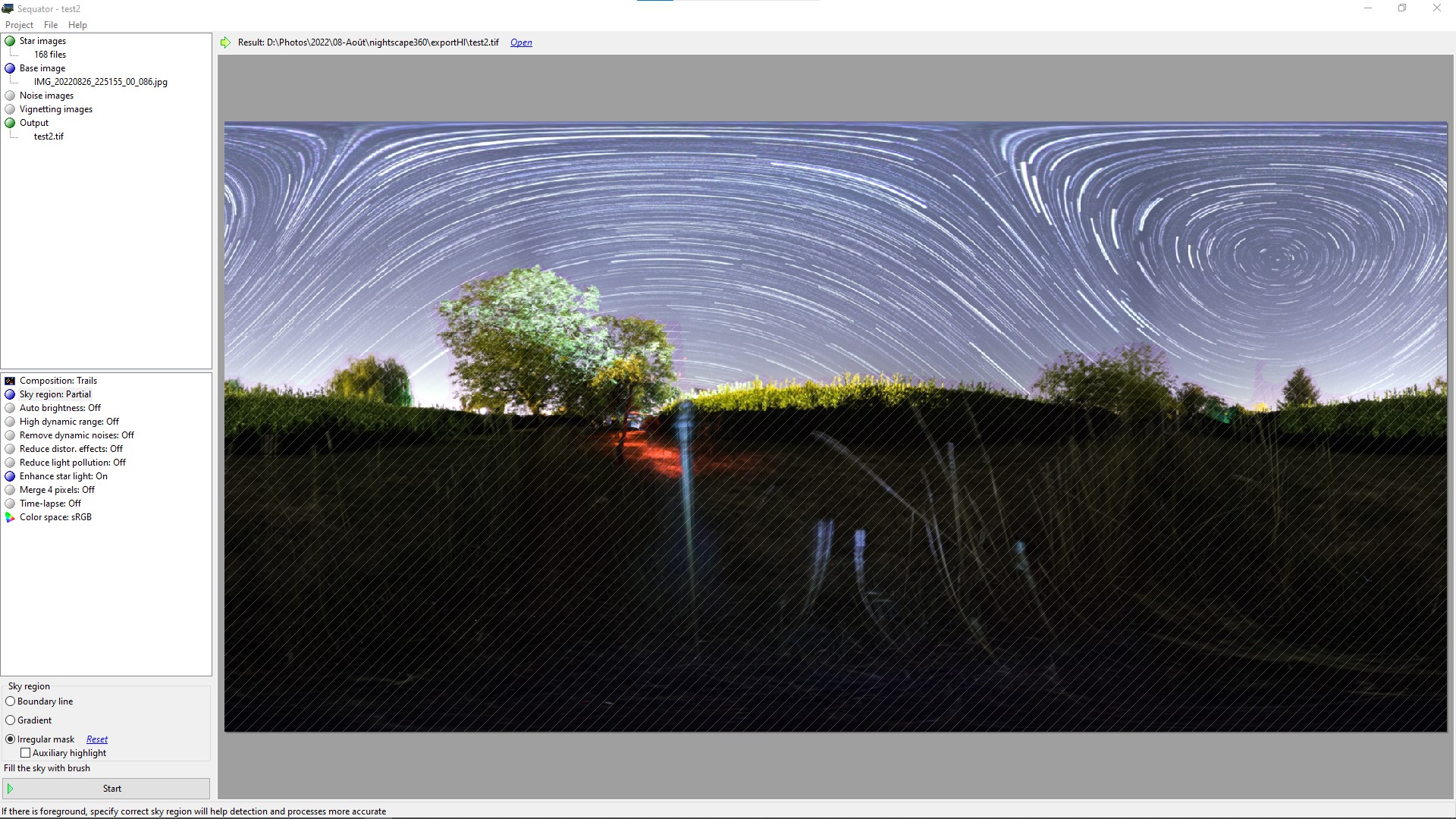 Tinyplanet Startrail Tutorial Insta360 Community Forum