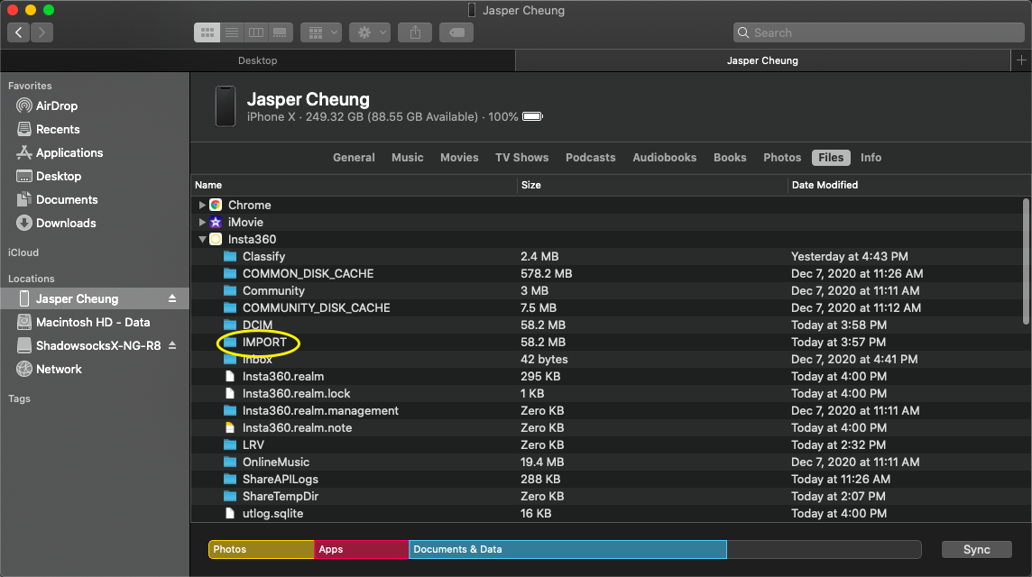 How to transfer your Video/Photo footage to your Insta360 Apps via ...