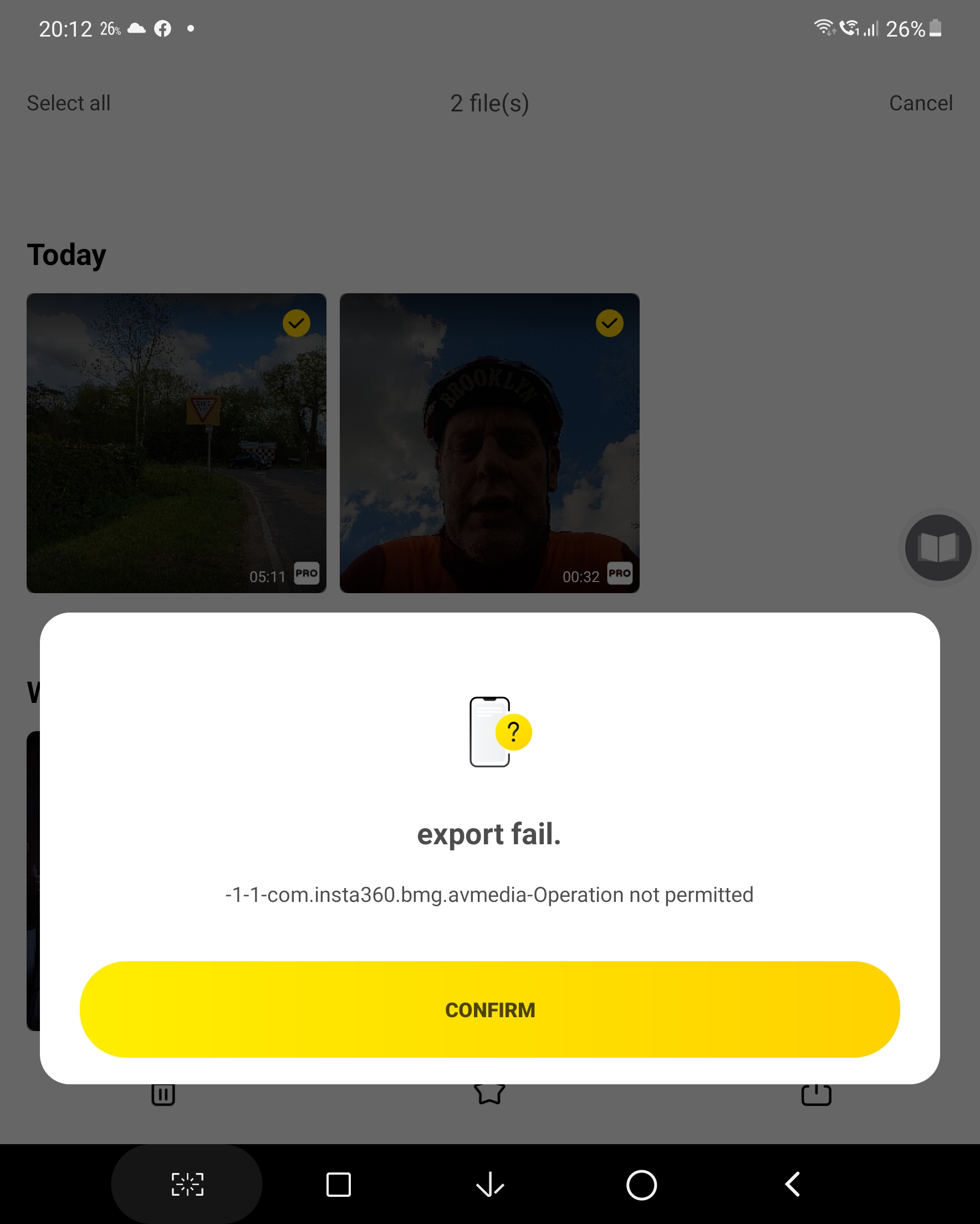 Export failed - Insta360 Community Forum